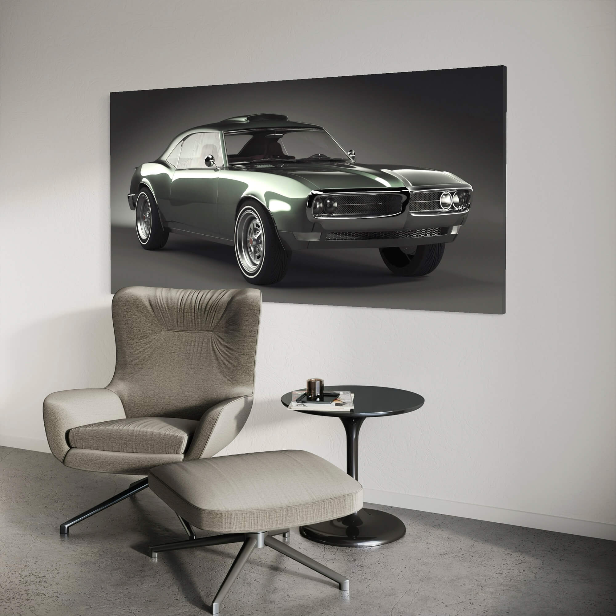 Pontiac Firebird 1967 - Framed Canvas Wall Art Print | Canvas4Walls